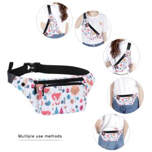 KAMO Fanny Pack, Waist Bag Sling Backpack Water Resistant Durable Polyester Small Outdoor Lightweight Crossbody Daypack for Women Men Lady Girl Teens