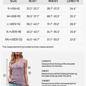 MEROKEETY Women's 2024 Casual Tank Tops Summer Solid Color Ribbed Sleeveless Basic Shirts, White, M