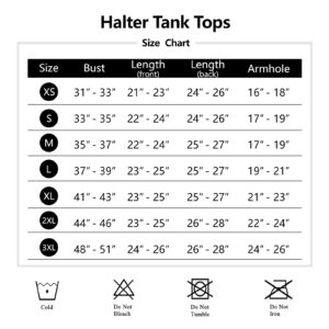 LouKeith Womens Tops Sleeveless Halter Racerback Summer Casual Shirts Basic Tee Shirts Cami Tank Tops Beach Blouses Black M