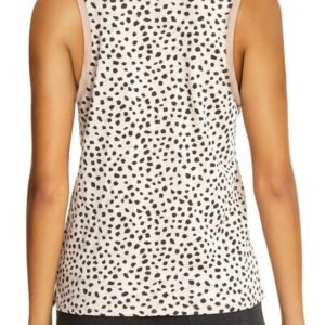 Dokotoo Womens Tops Dressy Casual Leopard Print Crewneck Sleeveless Slim Fit Summer Lightweight Tank Tops Leopard X-Large