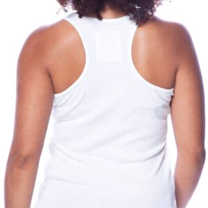 Zenana Outfitters 4 Pack Womens Basic Ribbed Racerback Tank Top WHITE/WHITE/BLACK/BLACK M