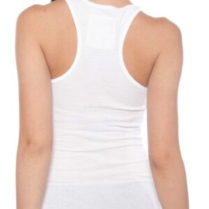 Zenana Outfitters 4 Pack Womens Basic Ribbed Racerback Tank Top WHITE/WHITE/BLACK/BLACK M