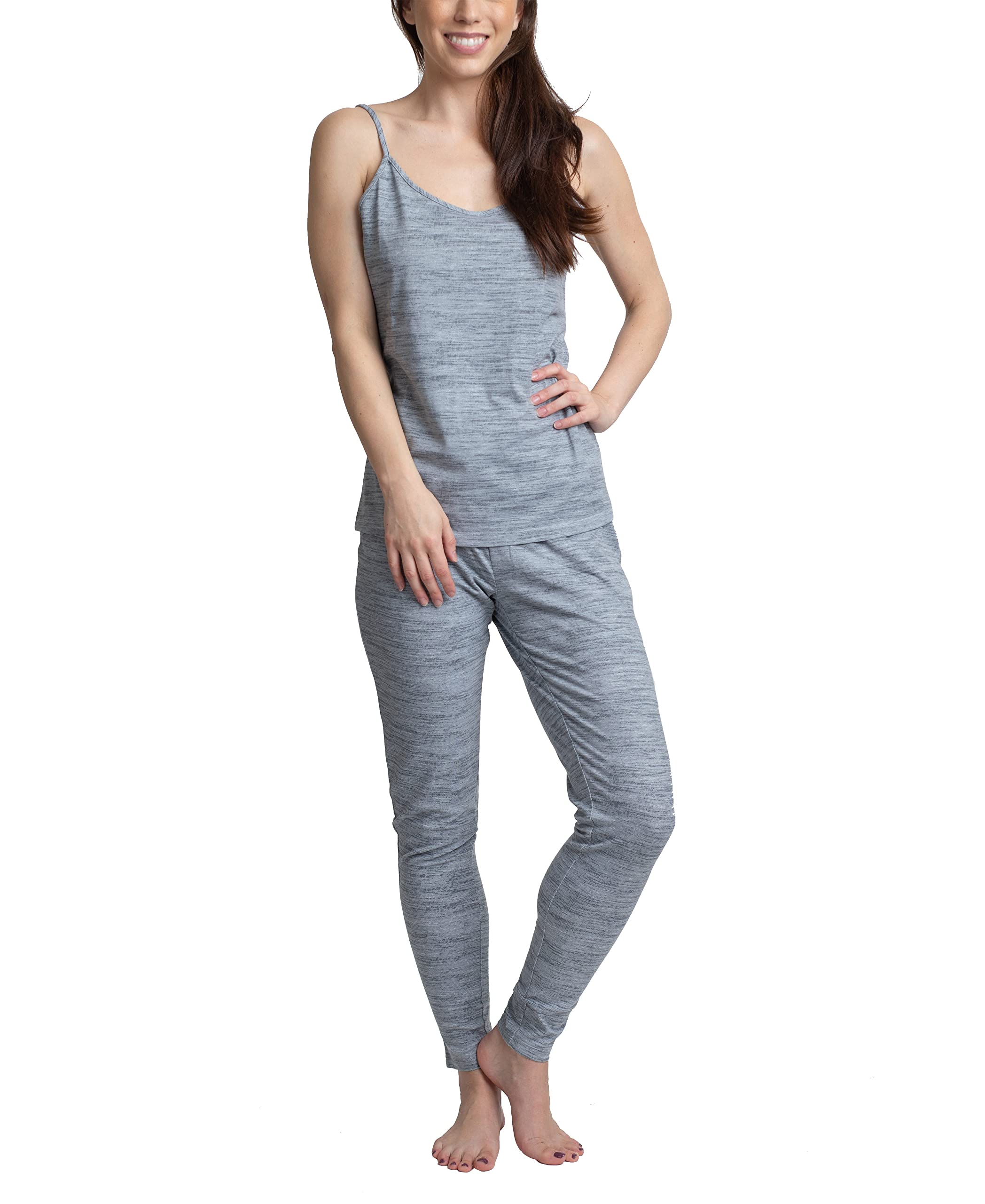 Hanes Women's Sleep, Heather Grey Tank Top