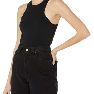 The Drop Women's @lucyswhims Sleeveless Halter Crewneck Sweater Tank, Black, XS