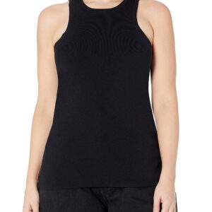 The Drop Women's @lucyswhims Sleeveless Halter Crewneck Sweater Tank, Black, XS