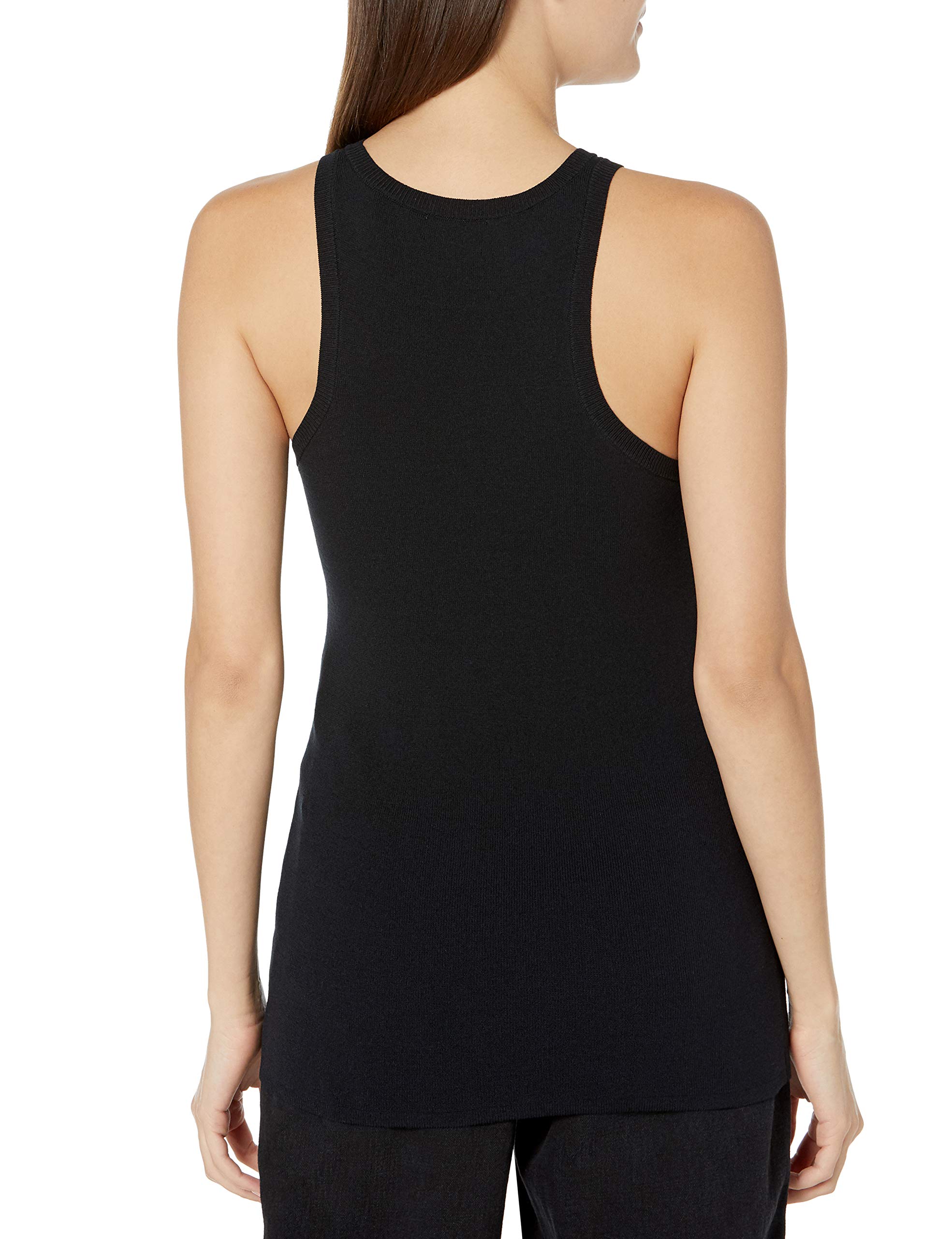 The Drop Women's @lucyswhims Sleeveless Halter Crewneck Sweater Tank, Black, XS