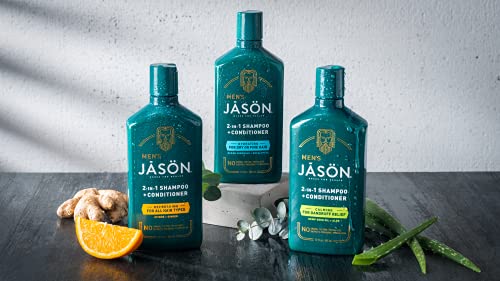 Jason Men's Hydrating 2-in-1 Shampoo and Conditioner, 12 oz