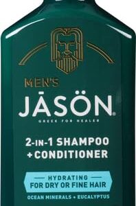 Jason Men's Hydrating 2-in-1 Shampoo and Conditioner, 12 oz