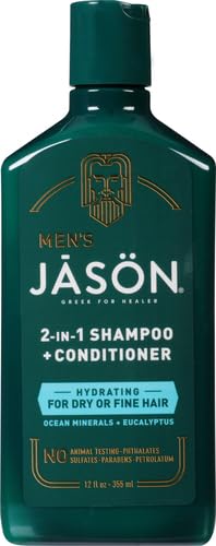 Jason Men's Hydrating 2-in-1 Shampoo and Conditioner, 12 oz