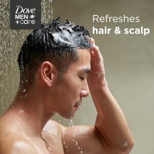 DOVE MEN + CARE 2-in-1 Shampoo and Conditioner Fresh and Clean 4 Count Nourishes and Invigorates Helps Strengthen Hair 25.4 oz