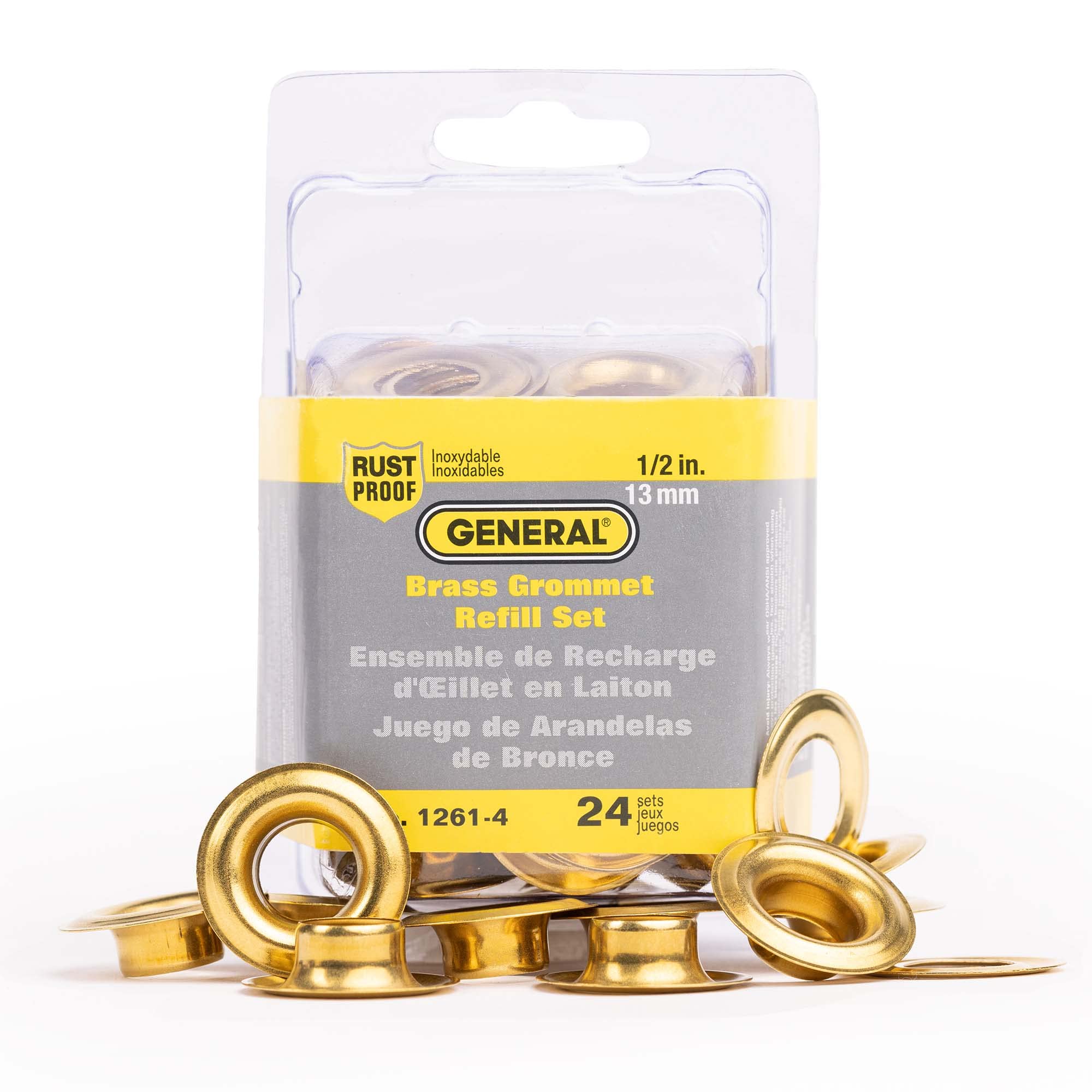 General Tools 1261-4 1/2-Inch Grommet Refill, 24 Sets