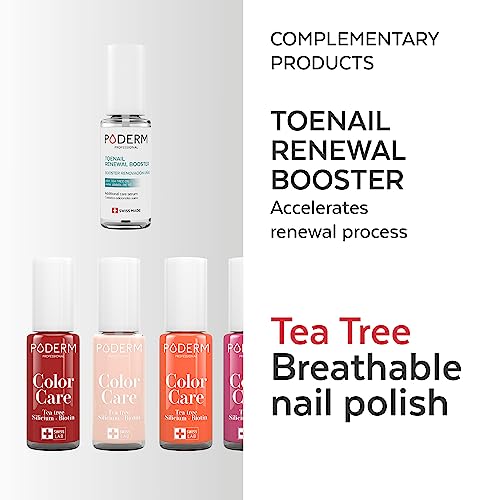 PODERM – 2 in 1 TOENAIL INTEGRAL RENEWAL – Restores Appearance of Discolored/Damaged Nails – Toe and Fingernail Repair – 100% Natural Ingredients and Vegan – Quick & Easy – Swiss Made