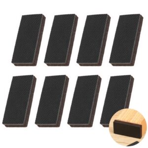 rectangle non slip furniture pads 8 pieces 1x2 inch, anti slip rubber furniture pads, furniture grippers for hardwood floors, rubber furniture feet, furniture stoppers to prevent sliding