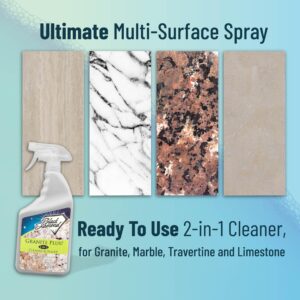 Black Diamond Stoneworks GRANITE PLUS! 2 in 1 Cleaner & Sealer for Granite, Marble, Travertine, Limestone, Ready to Use! 32 Fl Oz (pack of 1)