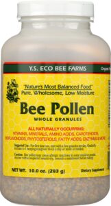 bee pollen - low moisture whole granulars - 10 oz