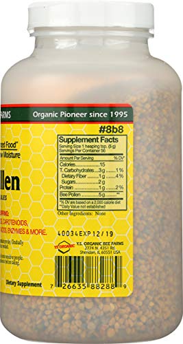 Bee Pollen - Low Moisture Whole Granulars - 10 oz