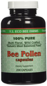 y.s. eco bee farms 100% pure bee pollen 1,000mg- 200 capsules