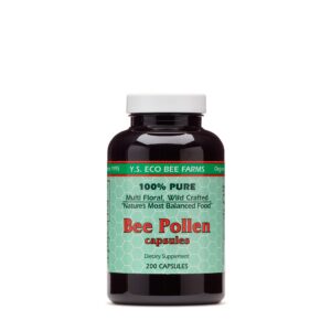 ys bee farms bee pollen 550 mg, 200 ct