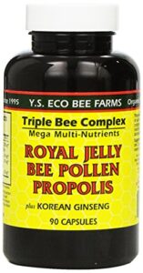 ys organic farms: royal jelly bee pollen propolis w/ginseng 90 ct