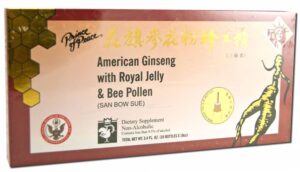 american ginseng & royal jelly & bee pollen prince of peace 10 vial