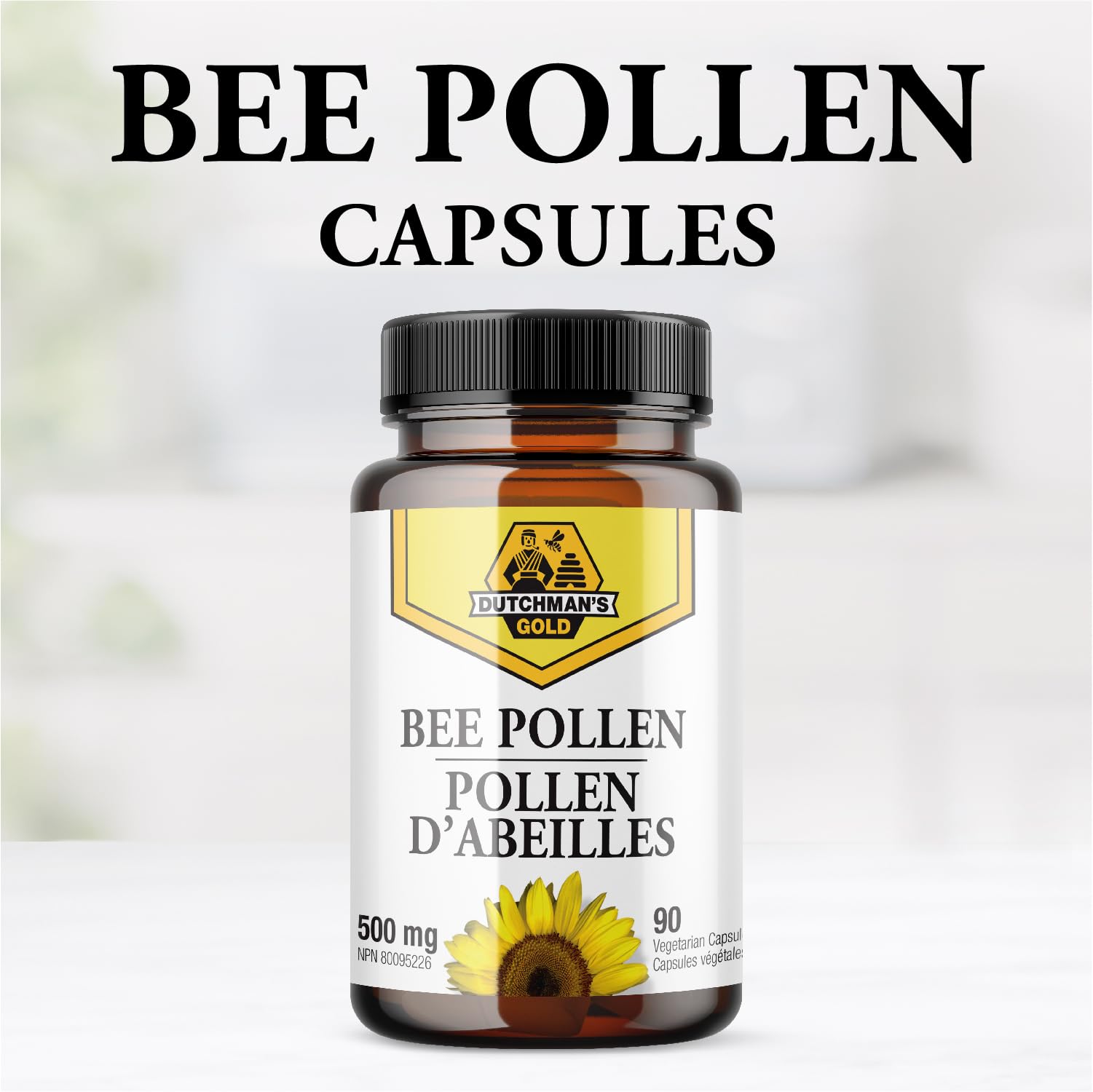 Dutchman's Gold Pure Bee Pollen Capsules 500 mg - 90 caps