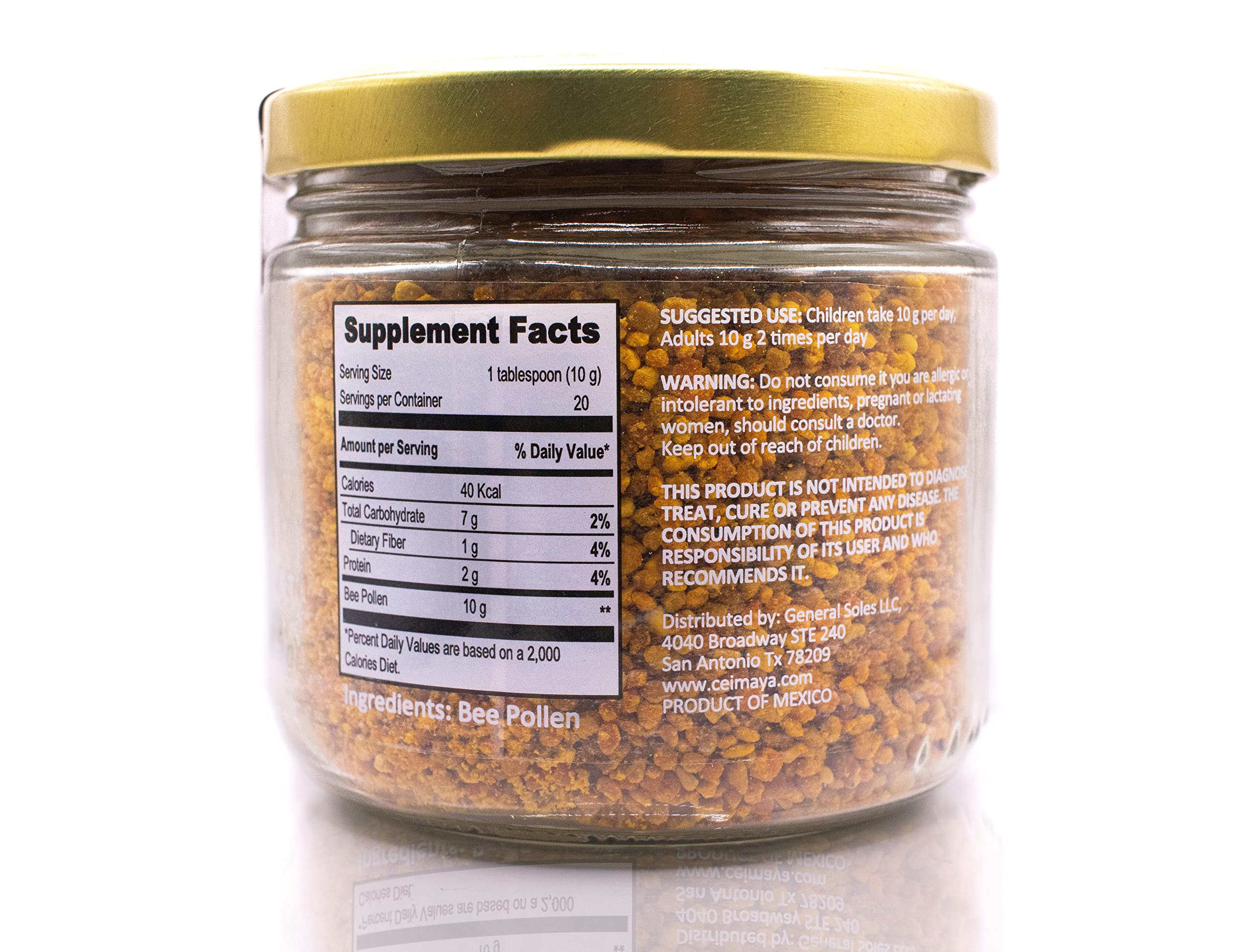 CEIMAYÁ | Bee Pollen, Citrus Blossom, Kosher, Dietary Supplement | 7 oz