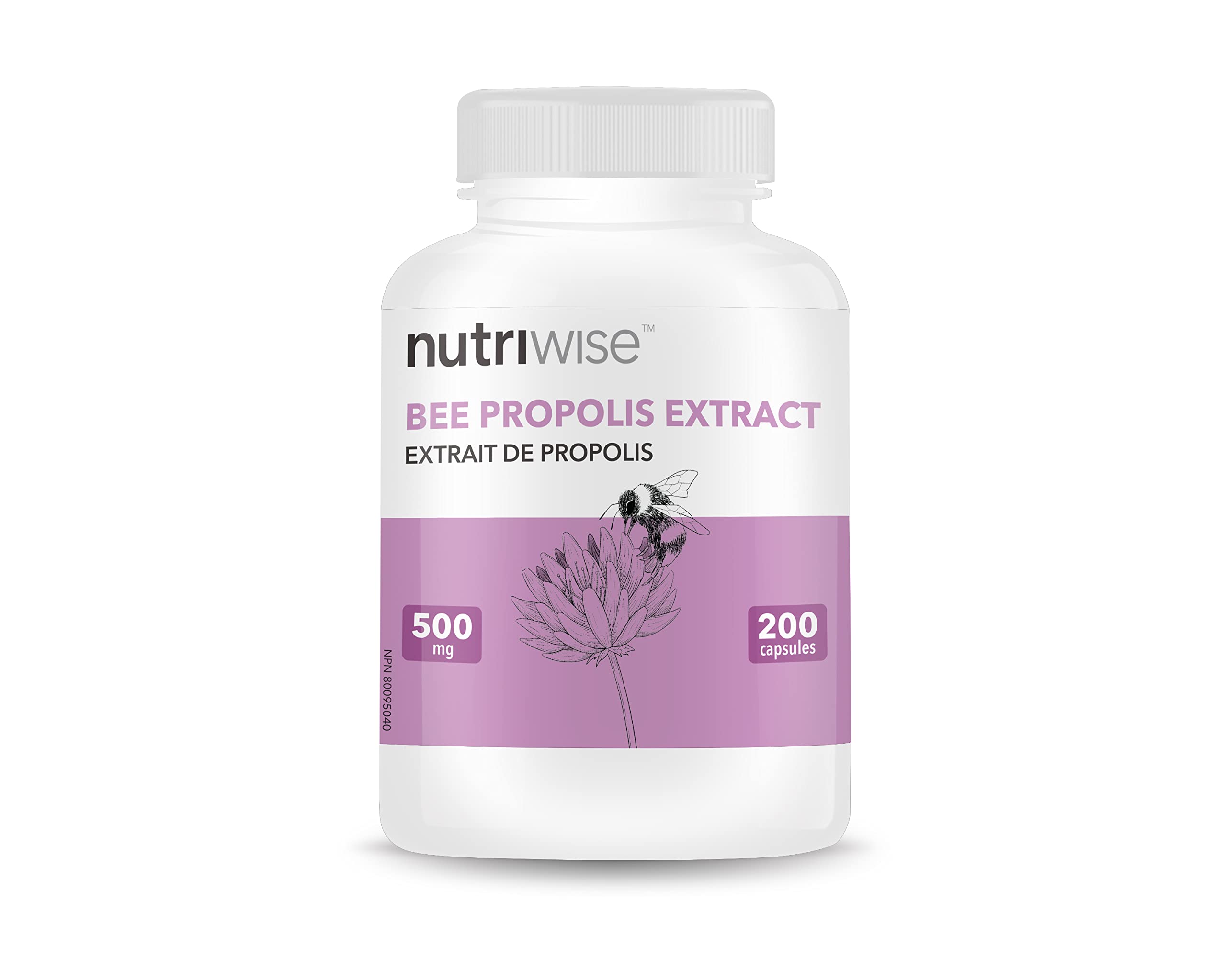 NutriWise Brazilian Bee Propolis Extract immune support 500mg