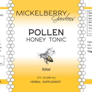 Pollen Honey Tonic - Herbal Supplement - Natural Respiratory Support (8 ounces)