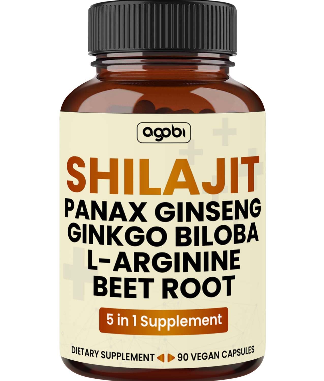 7100mg Shilajit Supplement - 90 Capsules - Support for Energy Production, Concentration, Brain Health & Extra Strength - Combined with Panax Ginseng Root, Beet Root & More - Gluten-free, Non-GMO