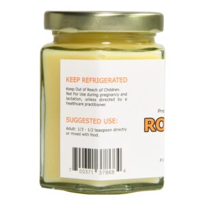 100% Pure Organic Fresh Royal Jelly Raw Unprocessed Natural High Potency (6.5 oz)