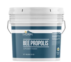 earthborn elements bee propolis, 1 gallon bucket, pure & natural, bulk size