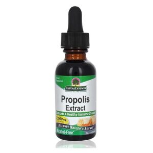 nature's answer propolis resin 1 oz extract | herbal supplement | all-natural immune support | alcohol & gluten-free | single count