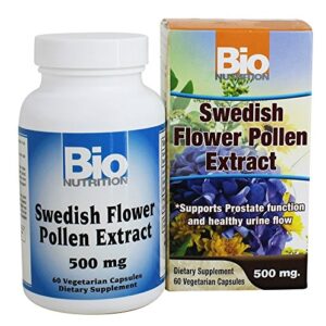 bio nutrition swedish flower pollen extract, 500 mg, 60 count