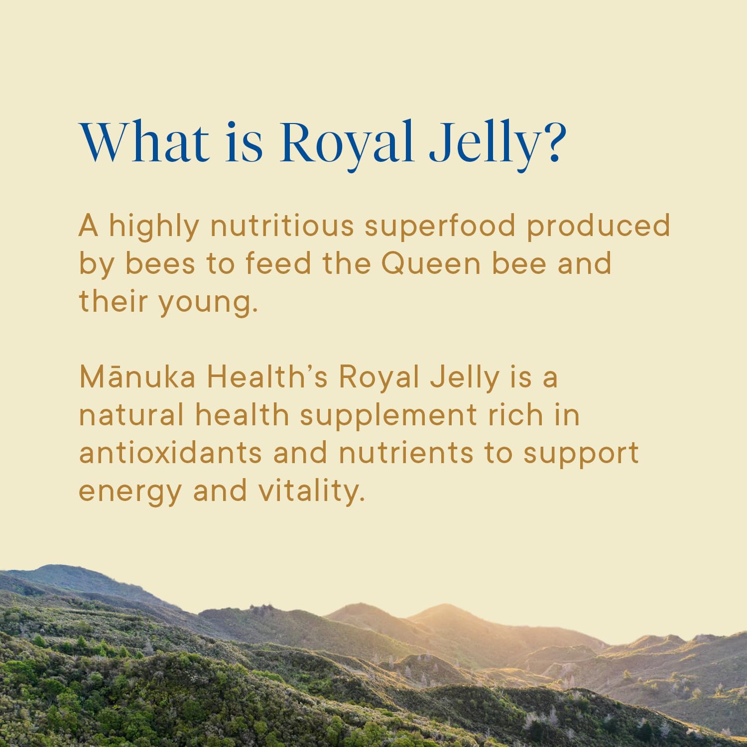 Manuka Health Royal Jelly Capsules, 1000mg NET - 365 Count (6-Month Supply) - Traditional Anti Aging Supplement from New Zealand