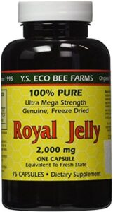 ys eco bee farms royal jelly 2,000 mg - 75 capsules (pack of 2)