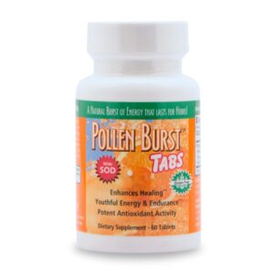 youngevity pollen burst™ tabs - organic hypoallergenic nutrient extracts from pure flower pollen - formerly projoba polbax energy & endurance - 60 tablets