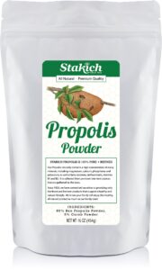 stakich bee propolis powder - all natural- 1 pound (16 ounce)