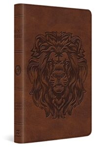 esv thinline bible (trutone, royal lion)