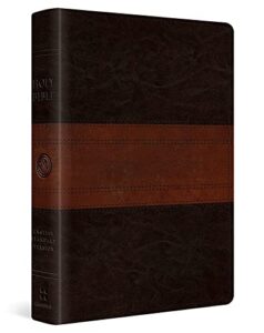 esv personal reference bible (trutone, deep brown/tan, trail design)