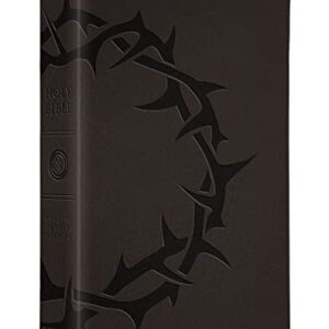 ESV Large Print Compact Bible (TruTone, Charcoal, Crown Design)