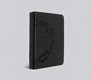 ESV Large Print Compact Bible (TruTone, Charcoal, Crown Design)