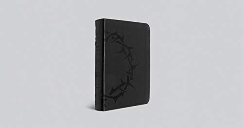 ESV Large Print Compact Bible (TruTone, Charcoal, Crown Design)