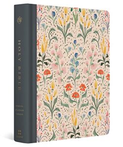 esv single column journaling bible, artist series (cloth over board, lulie wallace, in bloom)