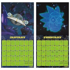 2024 Cartoon Network Rick and Morty Wall Calendar