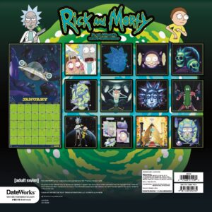 2024 Cartoon Network Rick and Morty Wall Calendar