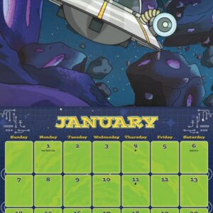 2024 Cartoon Network Rick and Morty Wall Calendar