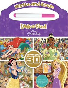 disney princess: write and ease look and find