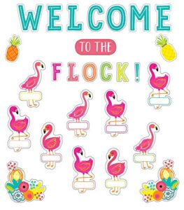 schoolgirl style - simply stylish tropical | welcome to the flock bulletin board set, 54 pieces