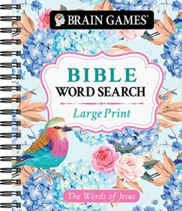 brain games - large print bible word search: the words of jesus (brain games - bible)