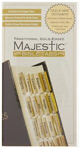 majestic traditional gold-edged bible tabs